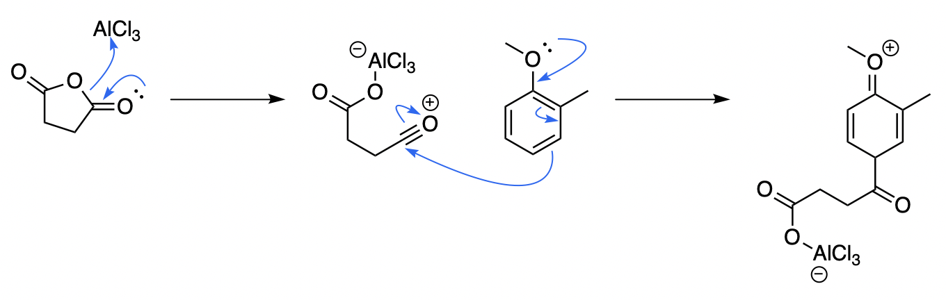 Mechanism of Friedel-Crafts acylation with succinic anhydride - FAQ ...