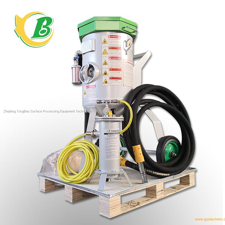 Portable movable bucket sandblasting machine hand push sand blasting tank
