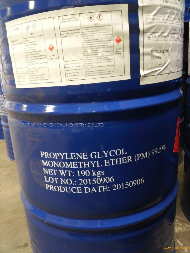 Propylene glycol monomethyl ether (PM) 107-98-2 Purity ≥99.5% TIANYIN ...